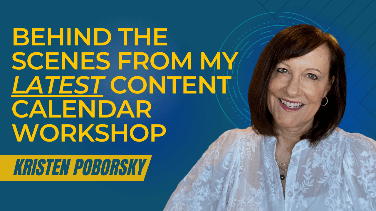 Behind the Scenes of My Latest Content Calendar Workshop - Kristen ...